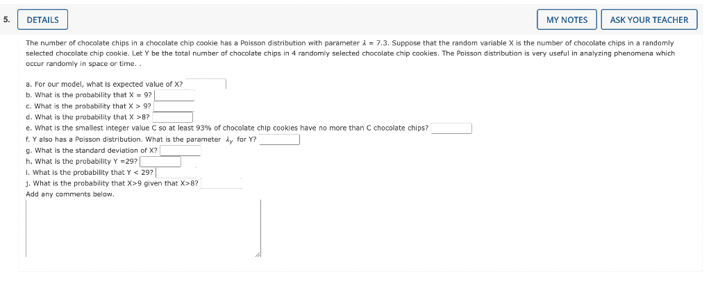Solved occur randomly in space or time. . a. For our model, | Chegg.com