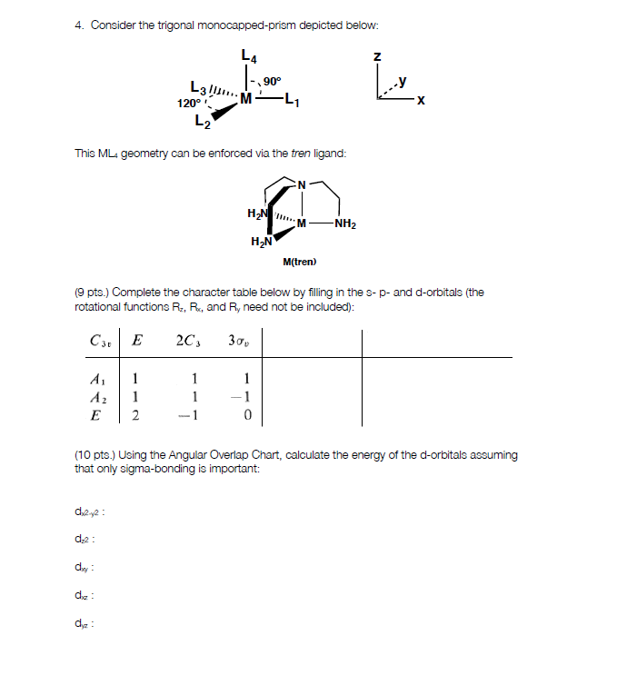 Consider the trigonal monocapped-prism depicted | Chegg.com