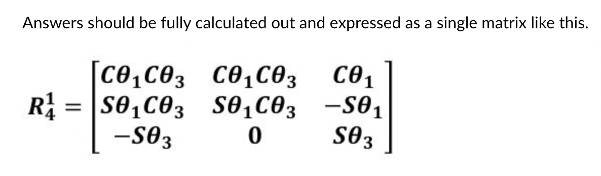 Solved Find Rotation Matrix R21,R31,R41 You can use this | Chegg.com