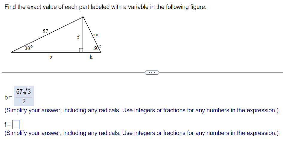 Solved I need to find all variables (In the form show in the | Chegg.com