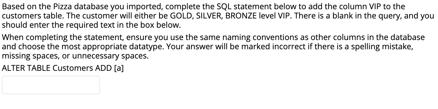 Solved Hello I need help with this quick question using the | Chegg.com