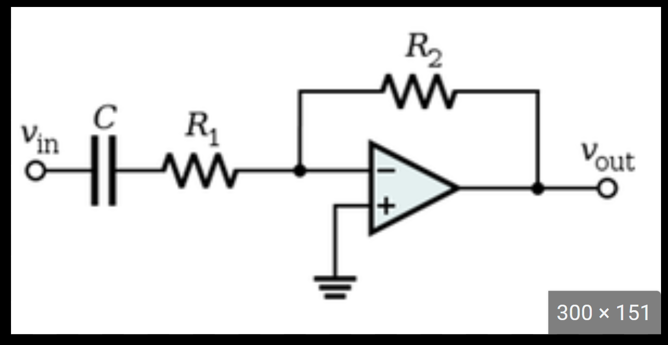 Solved Convert this active high pass filter into a circuit | Chegg.com
