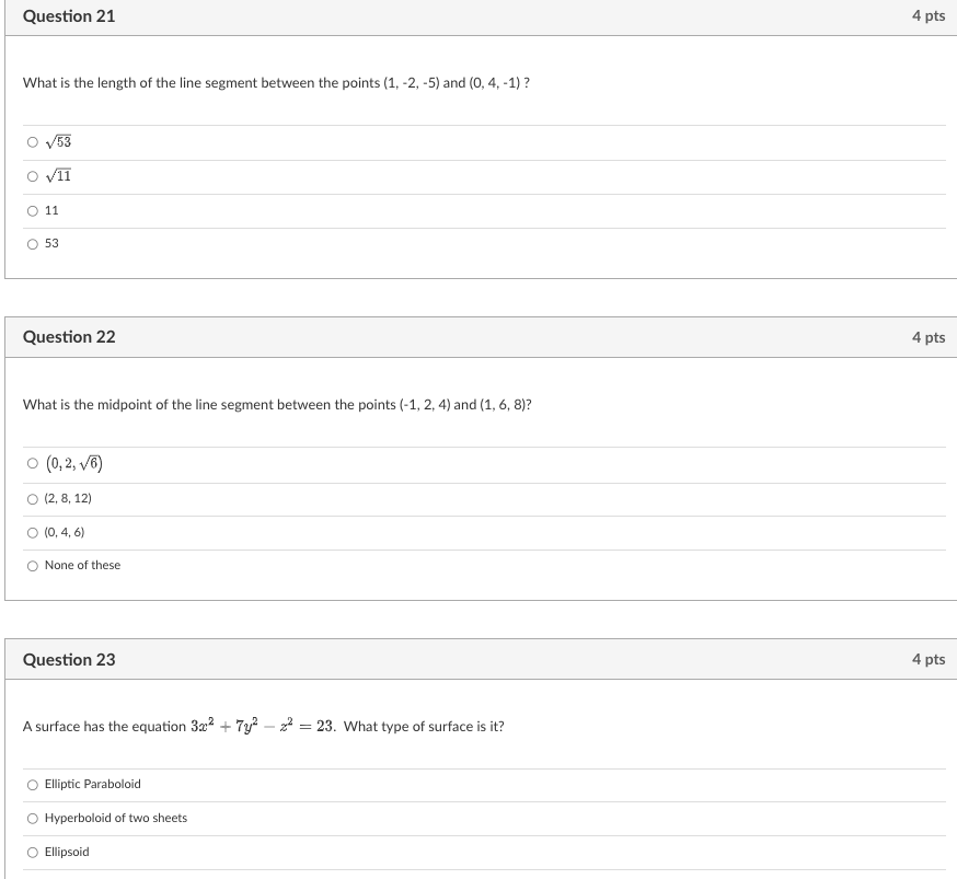 Solved What is the length of the line segment between the | Chegg.com