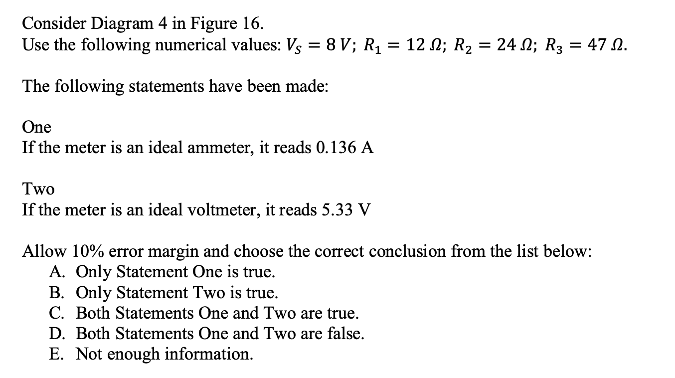 Solved er ter R1 (1+) Vs R3 R2 Diagram 4 Measure Consider | Chegg.com