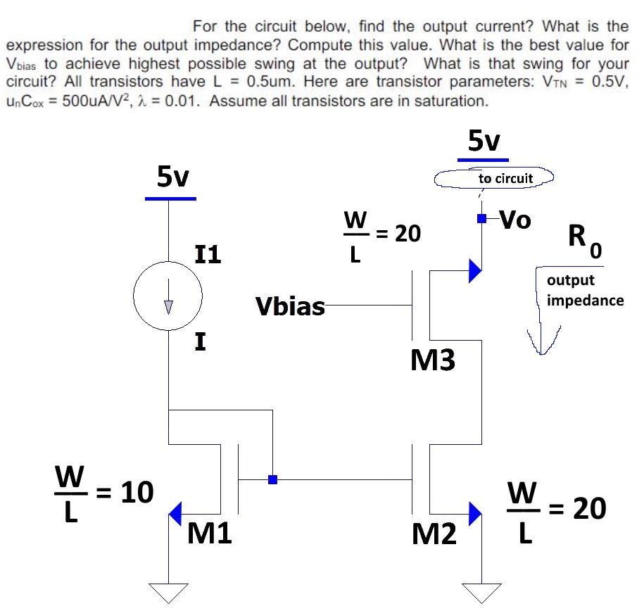 Solved For the circuit below, find the output current? What | Chegg.com