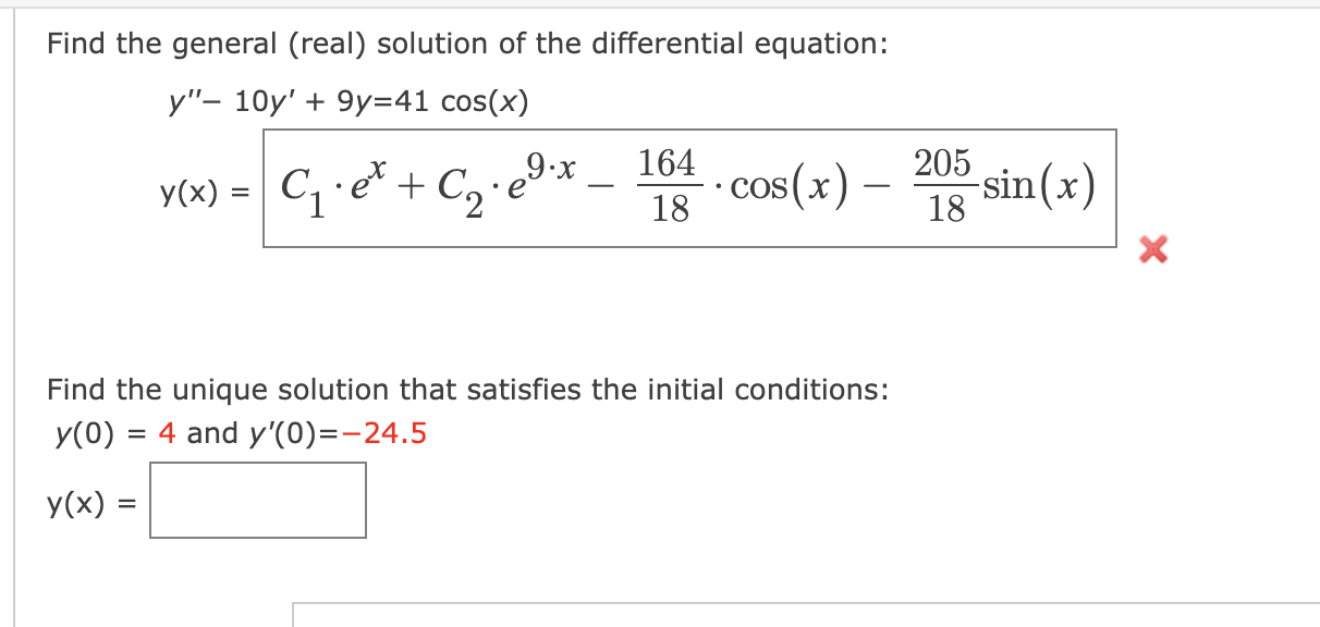 Solved Find the general (real) solution of the differential | Chegg.com