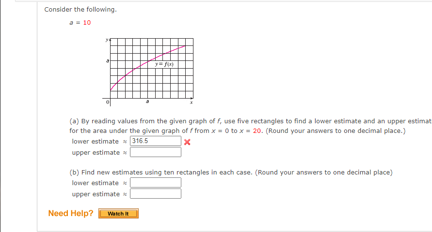 Solved Consider the following. a=10 (a) By reading values | Chegg.com