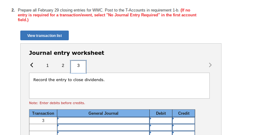 Solved Required 1-a. Prepare all February journal entries | Chegg.com