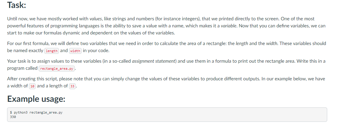 Solved 1. \#-Assigning -values - to -variables 2. length | Chegg.com