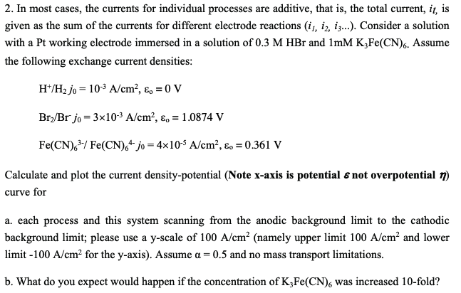 2. In most cases, the currents for individual | Chegg.com