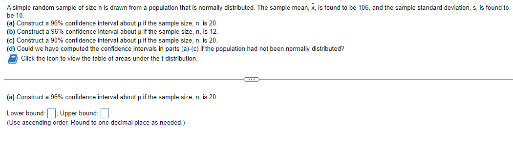 Solved A simple random sample of size n is drawn from a | Chegg.com