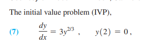 Solved The initial value problem (IVP), (7) | Chegg.com