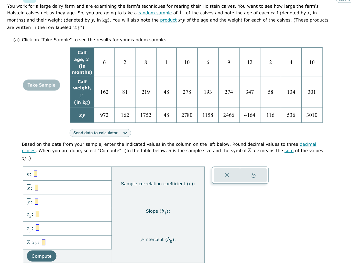 Solved You work for a large dairy farm and are examining the | Chegg.com