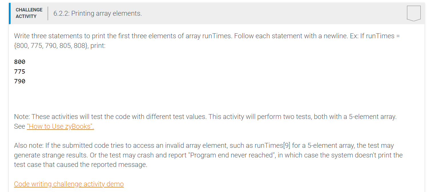 Solved Write three statements to print the first three | Chegg.com