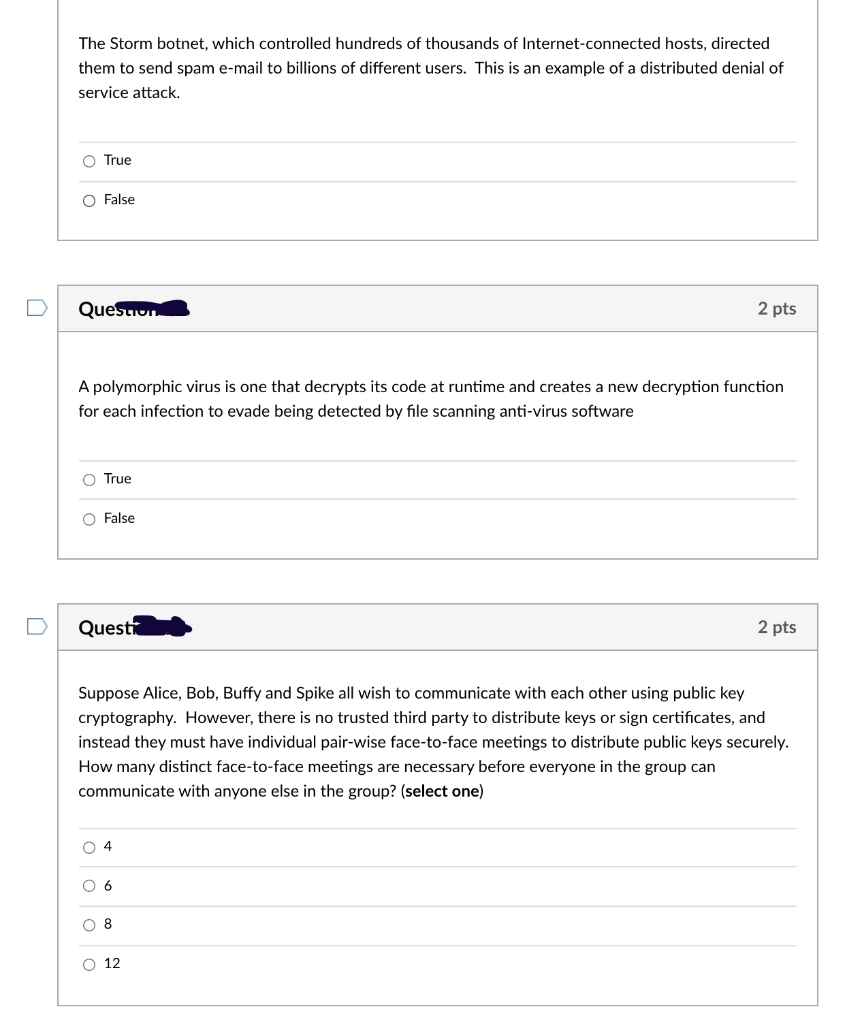 Solved The Storm botnet, which controlled hundreds of | Chegg.com