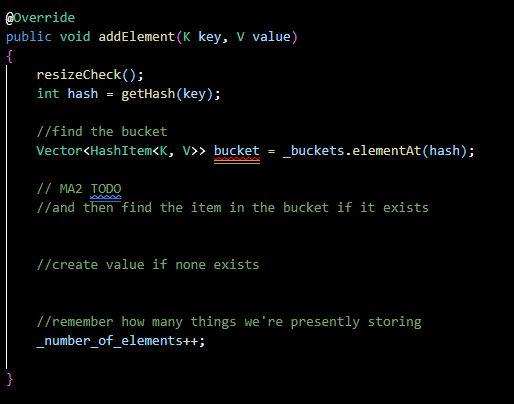 Werride resic void addElement(K key, V value) int | Chegg.com