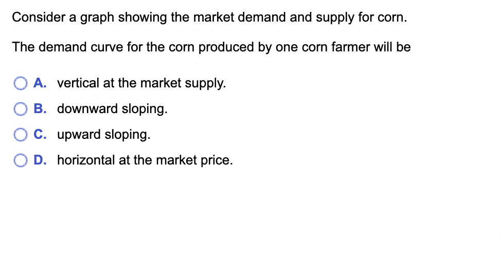 Solved Consider a graph showing the market demand and supply | Chegg.com