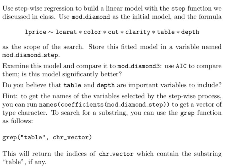 Load ggplot2 and dplyr packages. Using the diamonds | Chegg.com