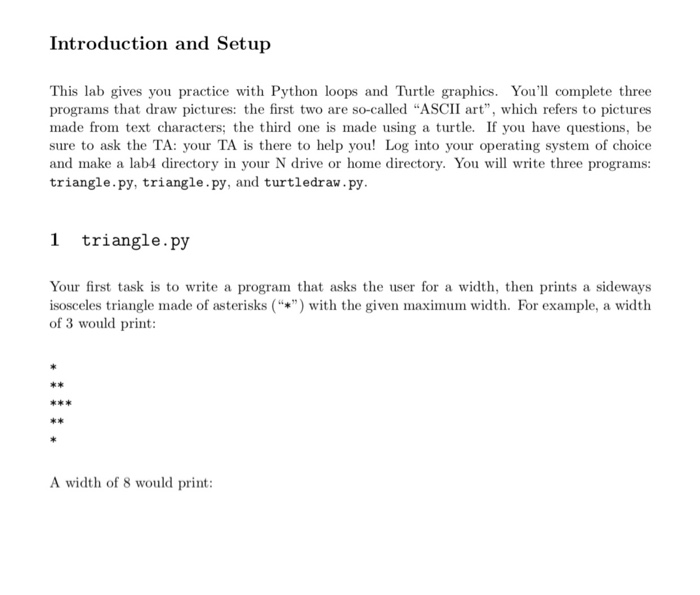 Introduction and Setup This lab gives you practice | Chegg.com