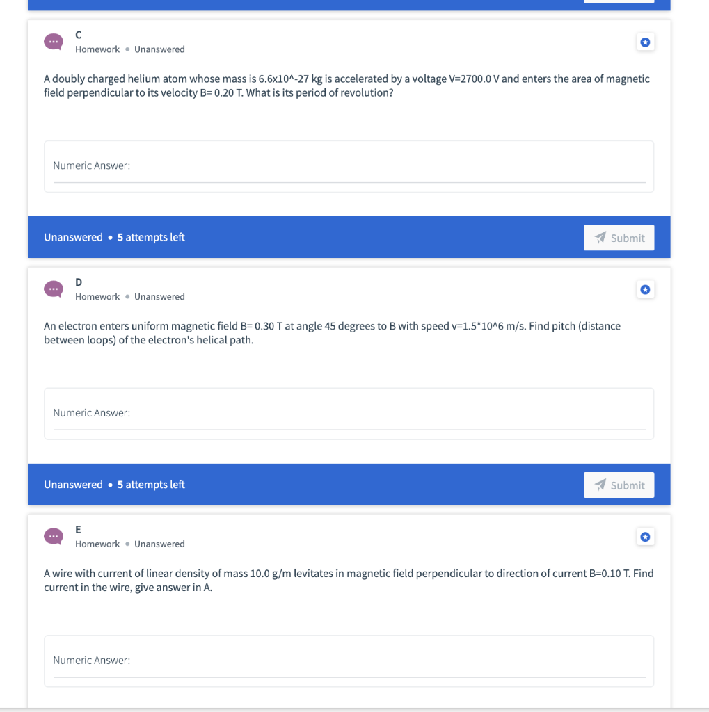 Solved с Homework – Unanswered A doubly charged helium atom | Chegg.com