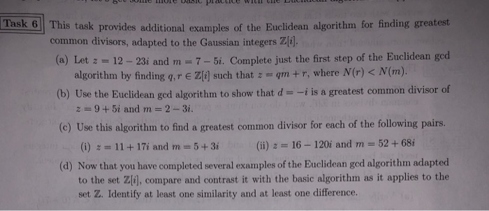 Solved This task provides aditional examples of the | Chegg.com