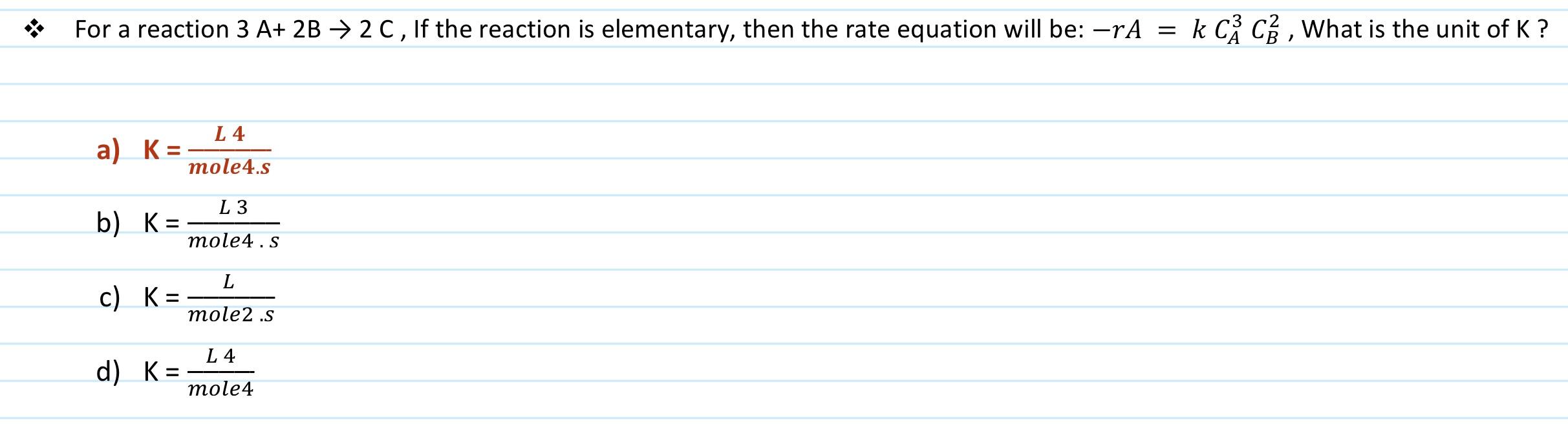 Solved For a reaction 3 A+2 B→2C, If the reaction is | Chegg.com