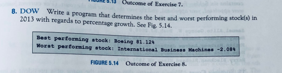 Solved ****USING PYTHON**** A1) Exercises 8 - DOW. page 215 | Chegg.com