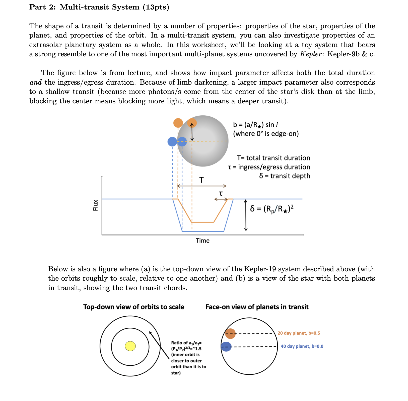 Solved Part 2: Multi-transit System (13pts) The shape of a | Chegg.com
