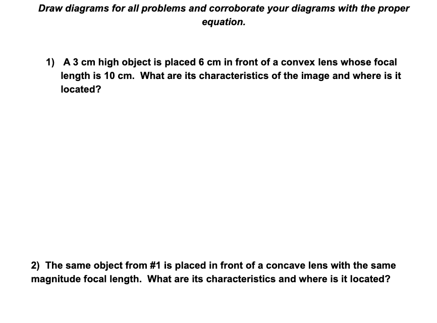 Solved Draw diagrams for all problems and corroborate your | Chegg.com