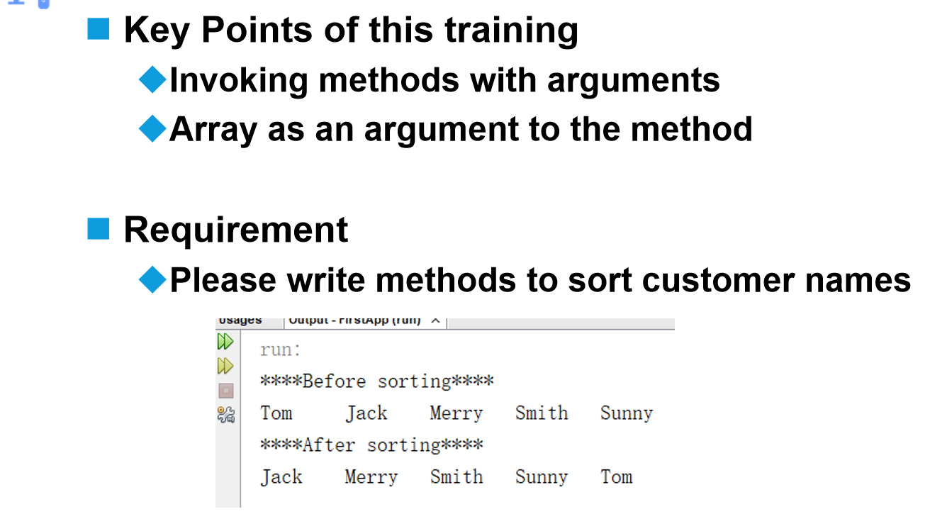 Solved Key Points of this training Invoking methods with | Chegg.com