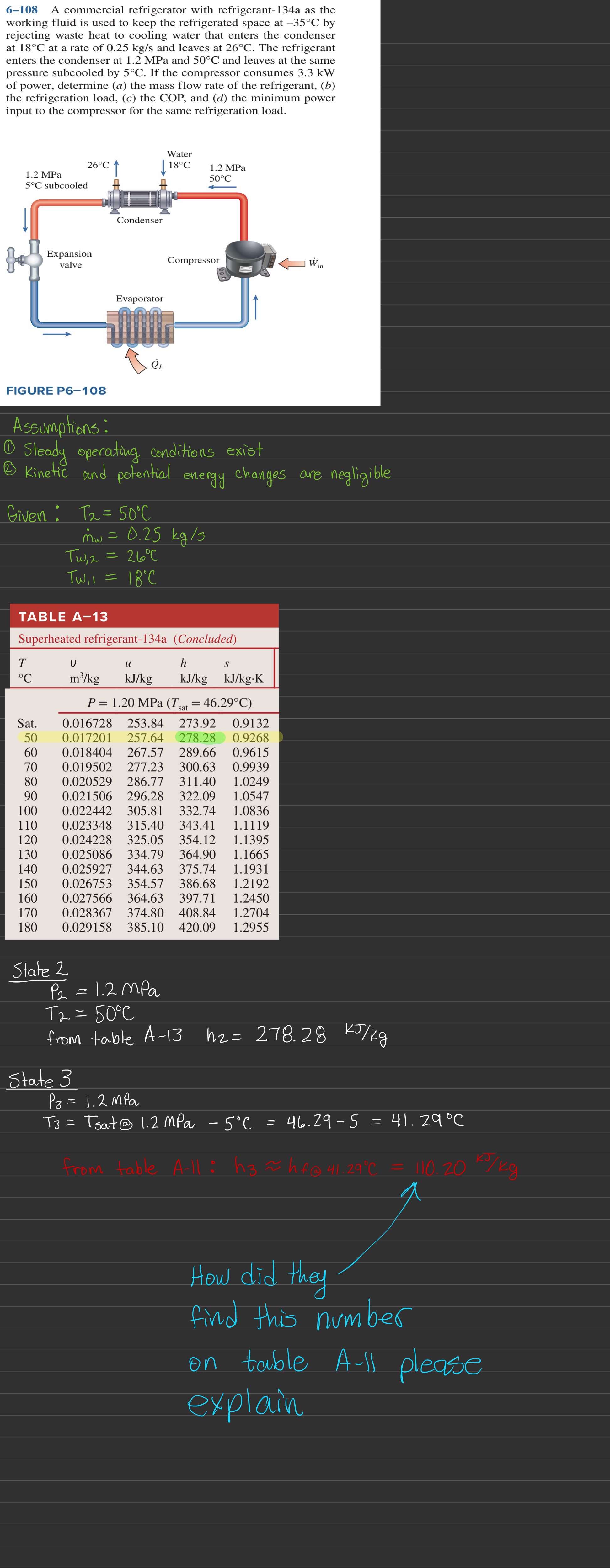 Solved 6-108 ﻿A commercial refrigerator with | Chegg.com