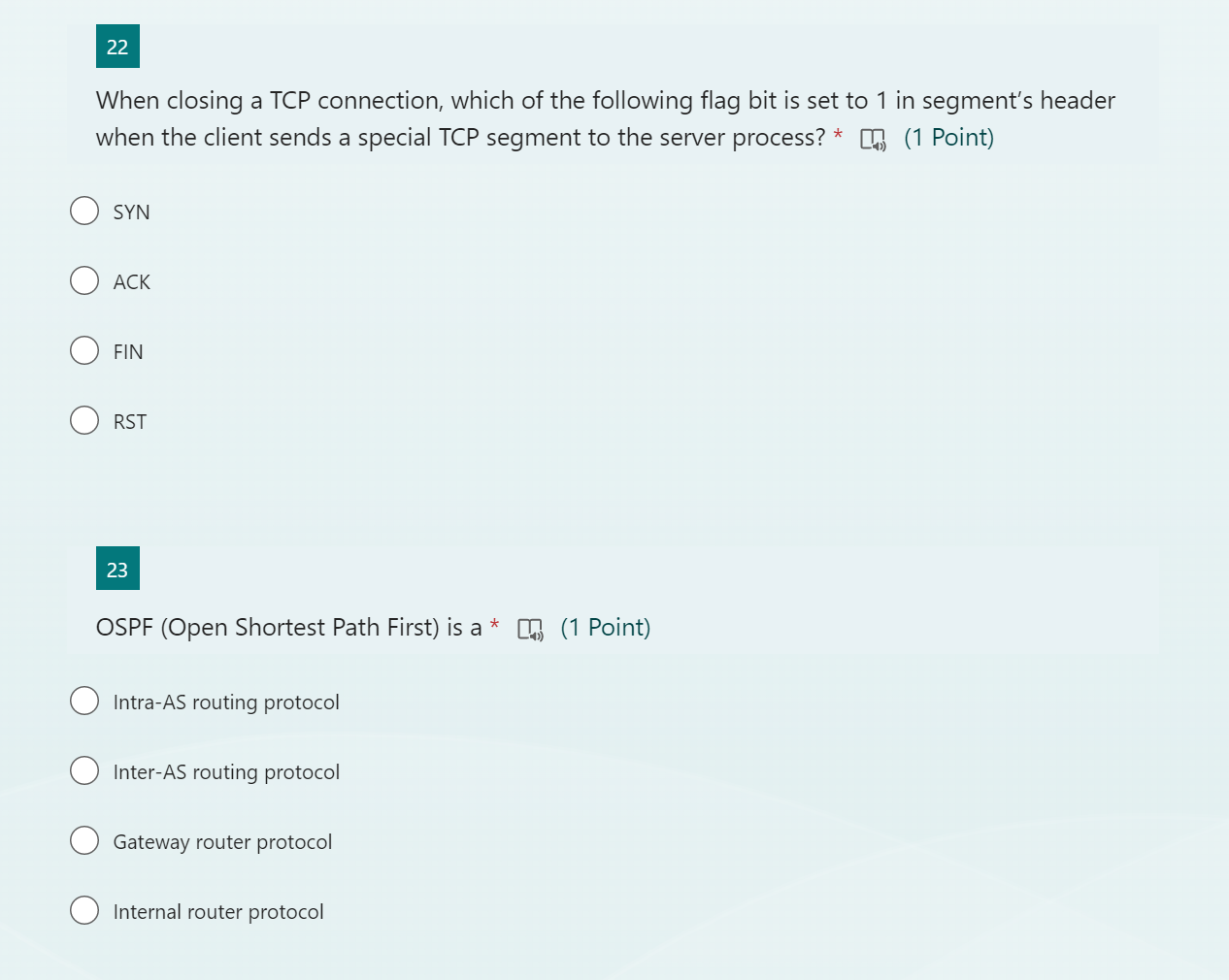 Solved When Closing A Tcp Connection Which Of The Following