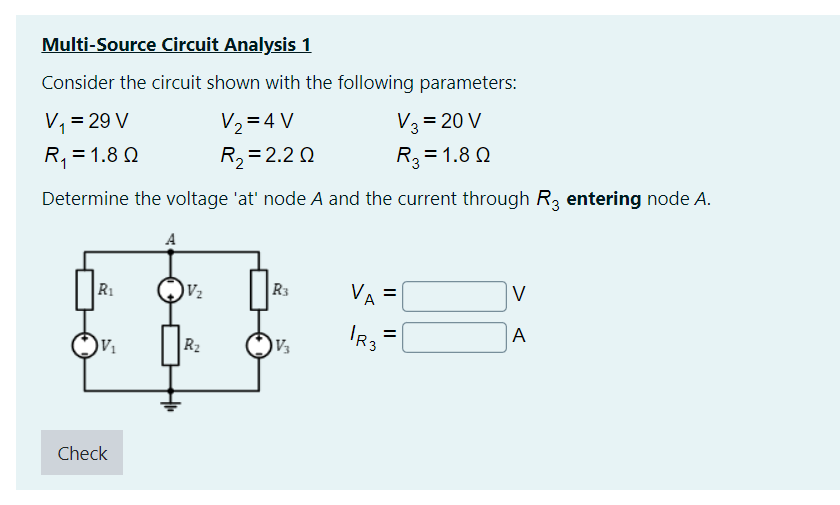 Solved Multi Source Circuit Analysis 1 Consider The Circuit