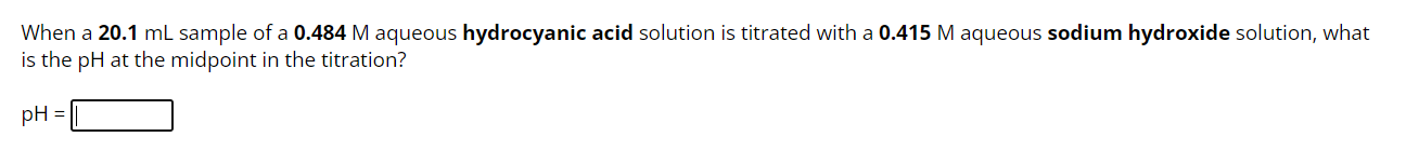 Solved aqueous barium hydroxide solution? pH=When a 20.1mL | Chegg.com