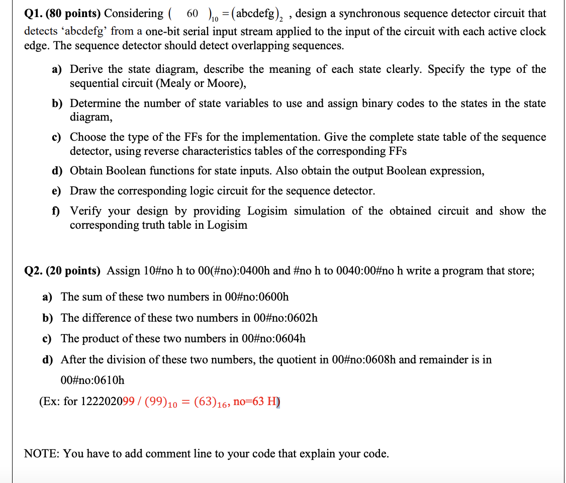 Solved detects 'abcdefg' from a one-bit serial input stream | Chegg.com
