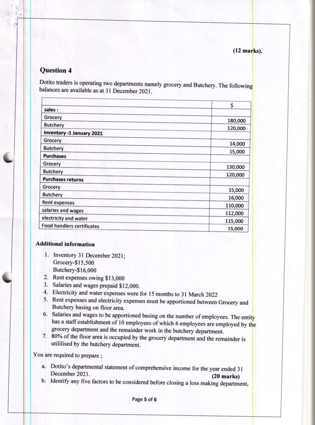 Question 4 Dotito traders is operating two | Chegg.com