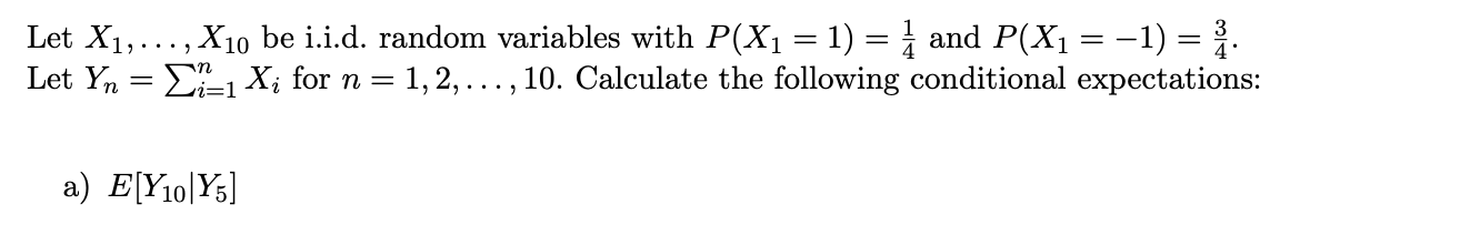 Solved Let X1,…,X10 be i.i.d. random variables with | Chegg.com