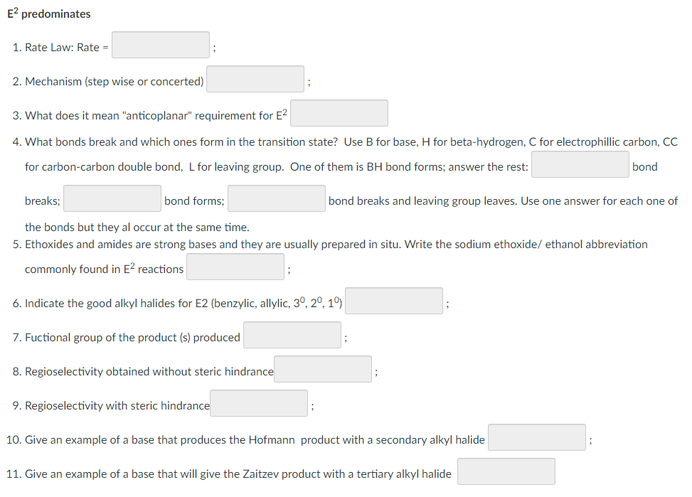 Solved SN2 predominates 1. Rate Law: = 2. Mechanism | Chegg.com