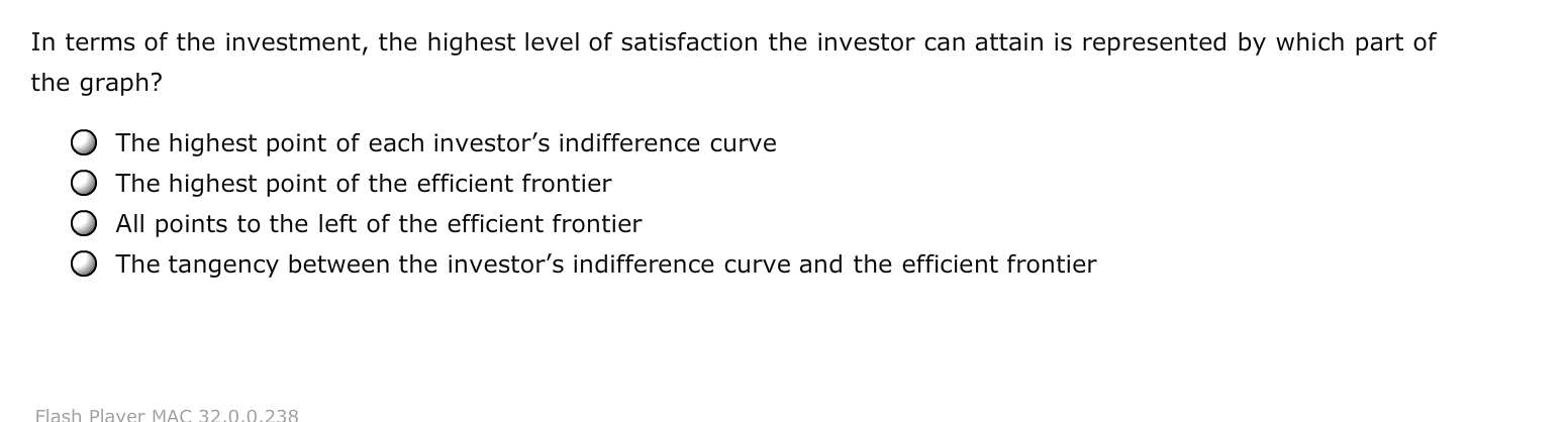Solved 2. The efficient set of portfolios Aa Aa E The | Chegg.com