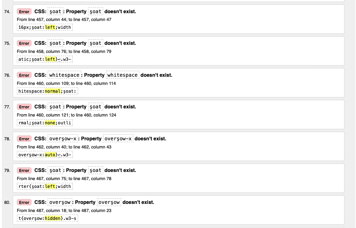 Solved * Fix all the validation errors.