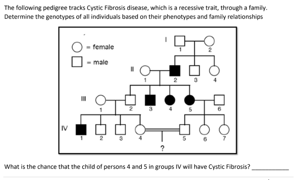 Cystic Fibrosis Pedigree Chart
