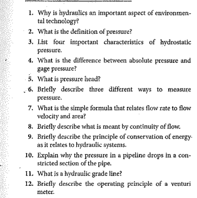 Solved Why is hydraulics an important aspect of | Chegg.com