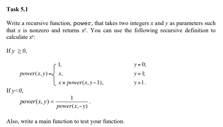 Solved Task 5.1) Read question below in the attached image. | Chegg.com