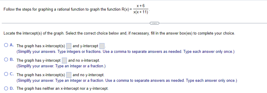 Solved Follow the steps for graphing a rational function to | Chegg.com