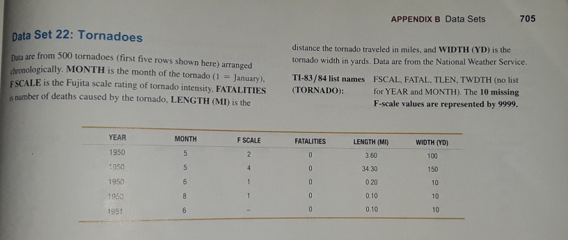 Solved Large Data Sets from Appendix B. In Exercises 25-28, | Chegg.com