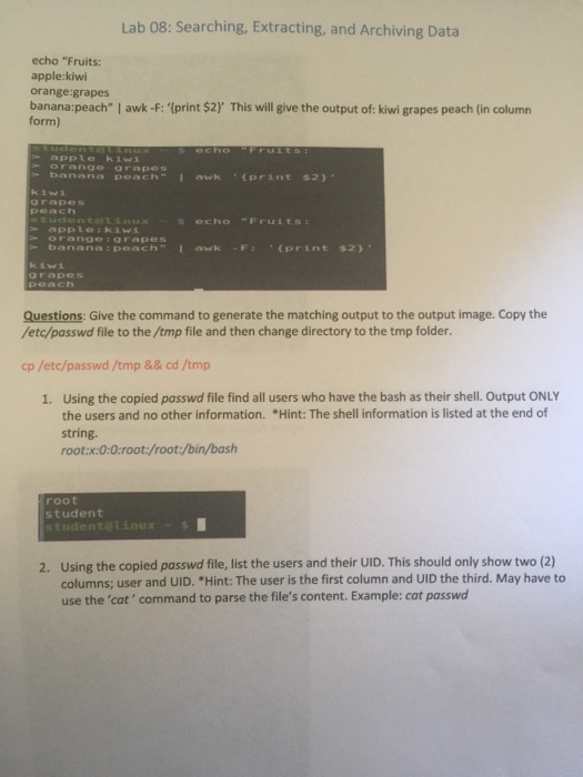 Solved 'egrep' runs grep in a different mode. Same as grep | Chegg.com