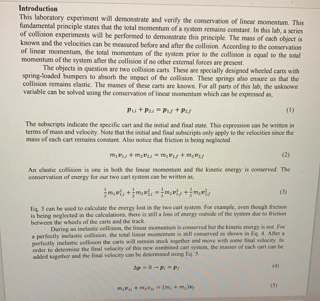 Introduction This laboratory experiment will | Chegg.com