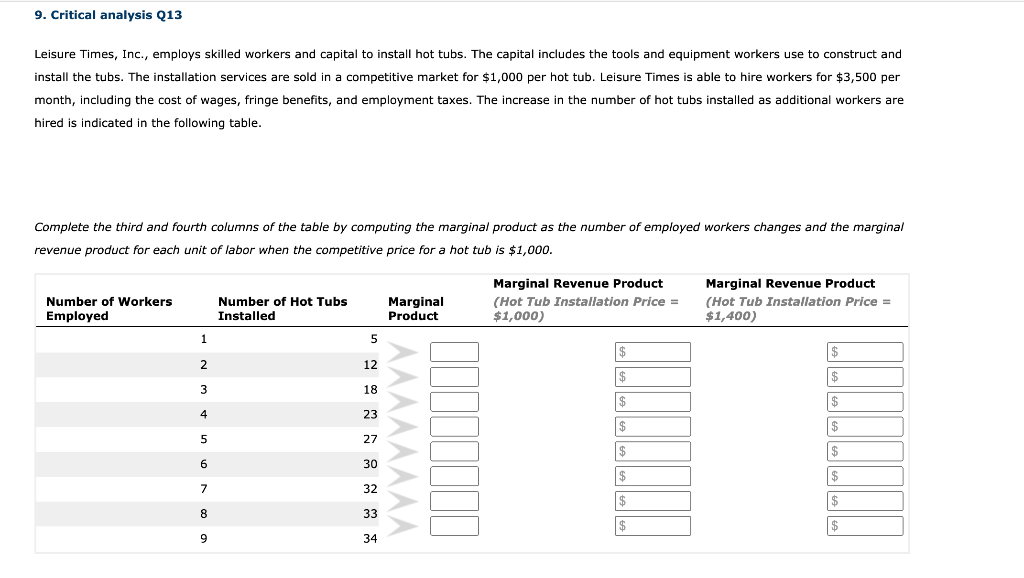 Solved 9. Critical analysis Q13 Leisure Times, Inc., employs | Chegg.com