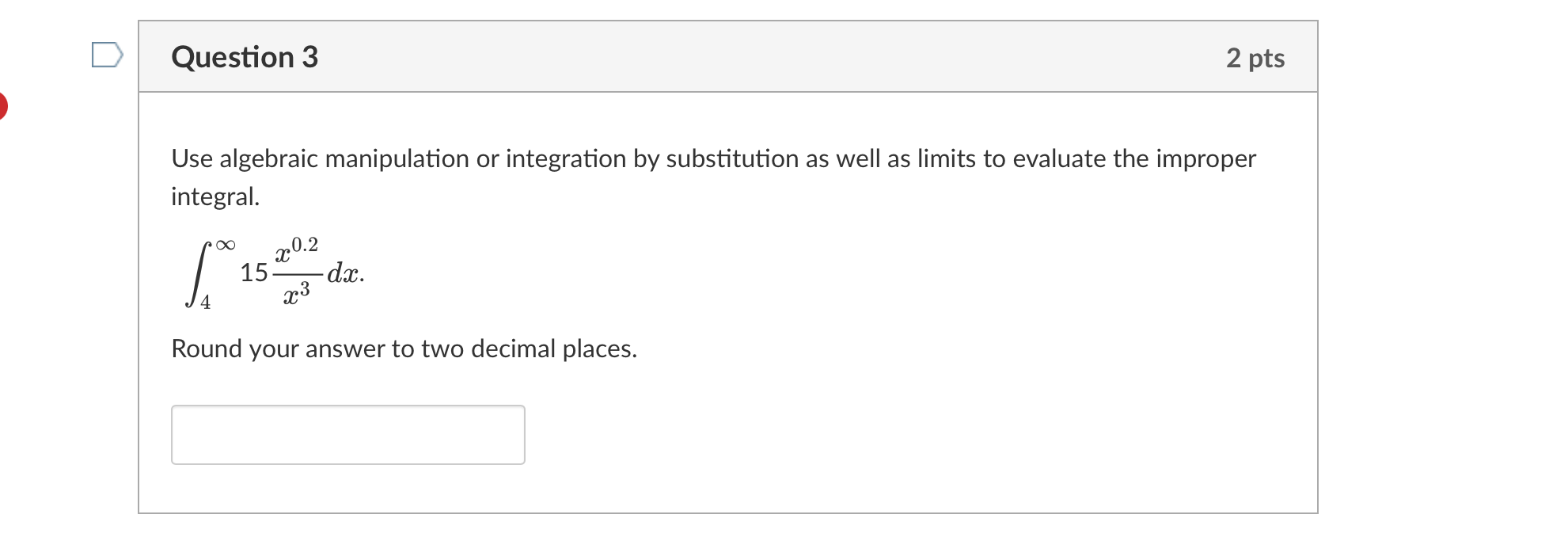 Solved Use algebraic manipulation or integration by | Chegg.com