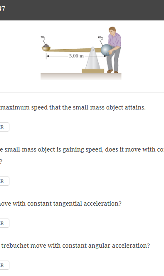 Solved maximum speed that the small-mass object attains.Re | Chegg.com